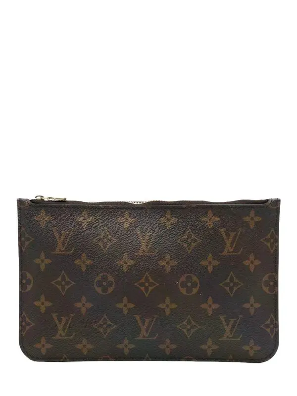 LOUIS VUITTON 2019 Monogram Neverfull Pouch - Brown