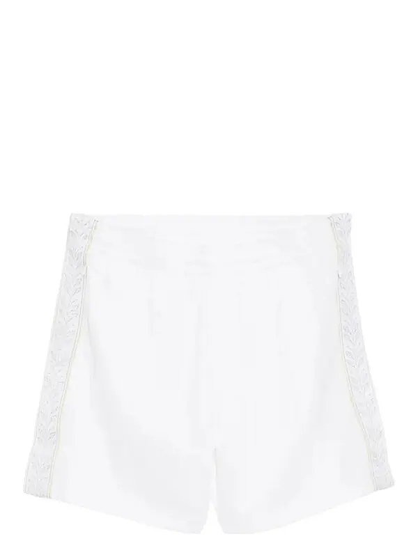 Casablanca Laurel Track Shorts - White
