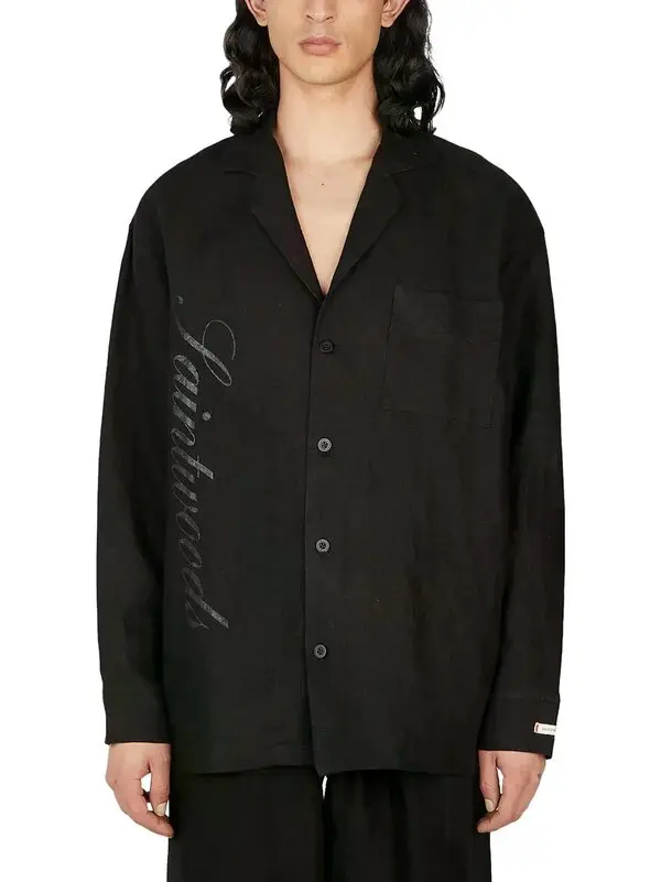 SAINTWOODS Long-sleeve Shirt - Black