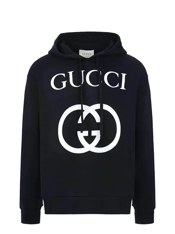 Gucci Interlocking G Hoodie - Black