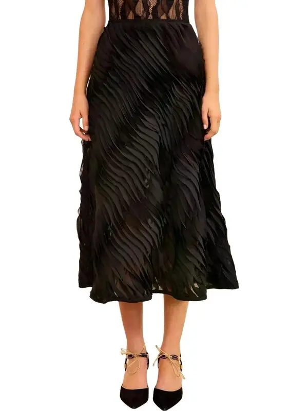 Ulla Johnson Amiko Midi Skirt - Black