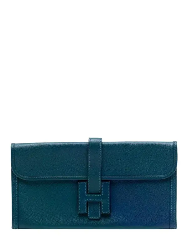 Hermès 2013 Epsom Jige Elan 29 Clutch - Blue