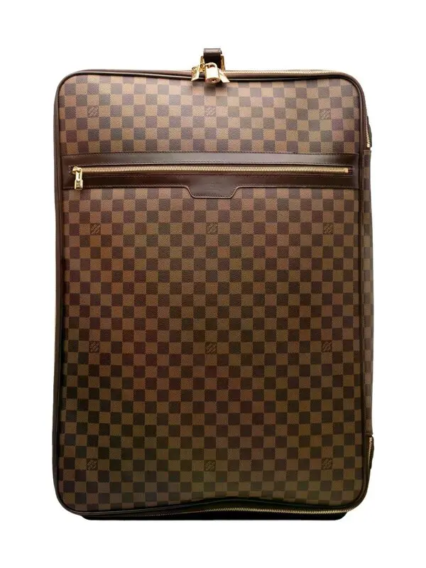 LOUIS VUITTON 2009 Damier Ebene Pegase 65 Travel Bag - Brown