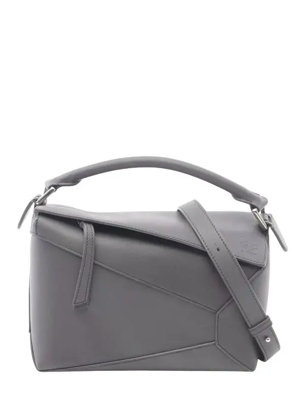 Loewe Small Calfskin Puzzle Satchel - Grey