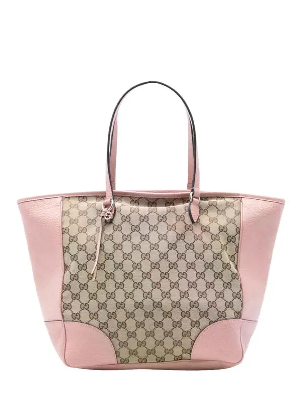 Gucci Gg Canvas Bree Zipped Tote Bag - Brown