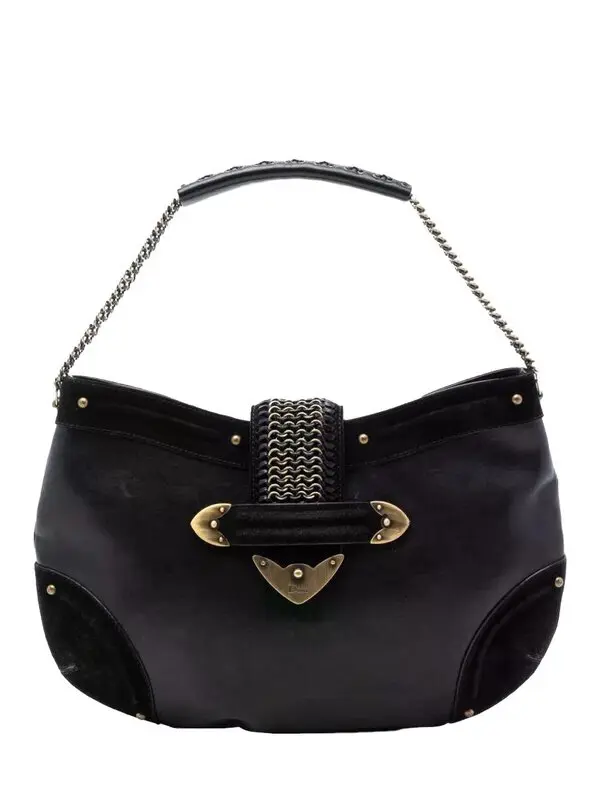 Dior 2007 Leather Jeanne Hobo Bag - Black