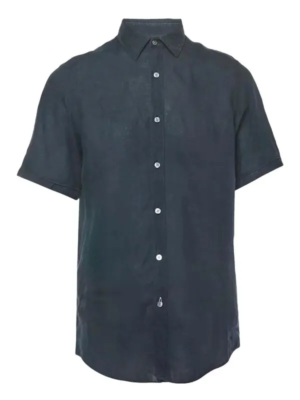 BOSS Luca Linen Shirt - Blue