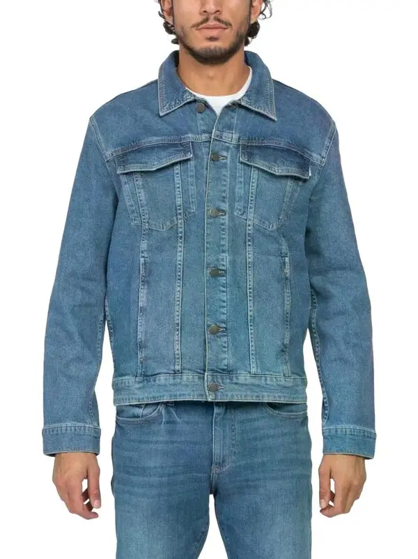 DL1961 Vaughn Buttoned Denim Jacket - Blue