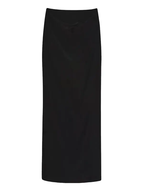 GIA STUDIOS Draped Midi Skirt - Black