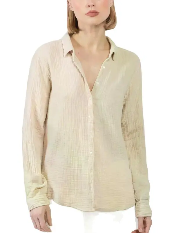 Xirena Long-sleeve Textured Shirt - Neutrals