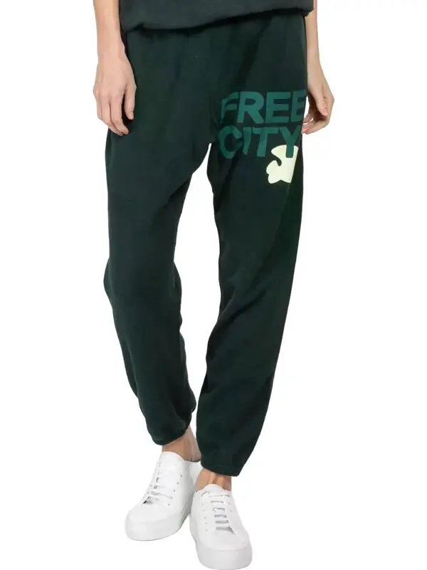 FREECITY Logo-print Track Pants - Green