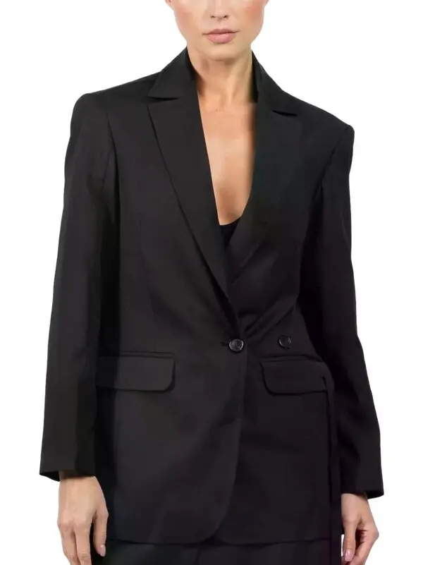 Isabel Benenato Wool Jacket - Black