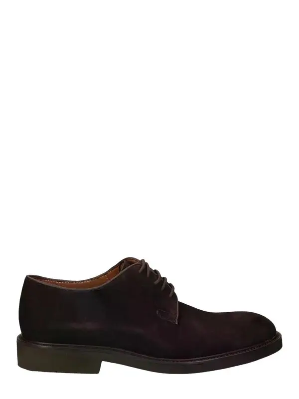 LOTTUSSE Lace-up Suede Derby Shoes - Brown