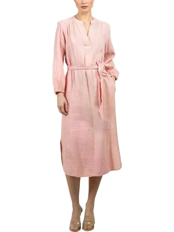 Xirena Josephine Tie-waist Midi Dress - Pink