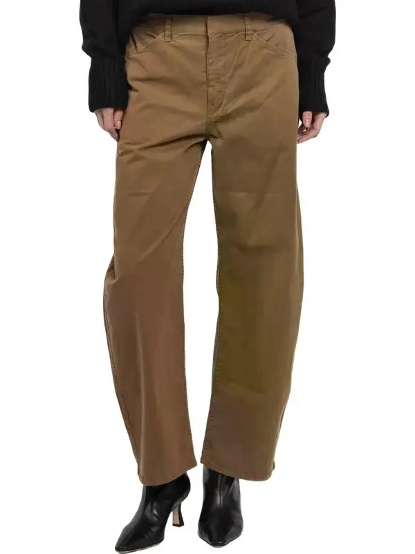 NILI LOTAN Tribeca Tapered Trousers - Brown
