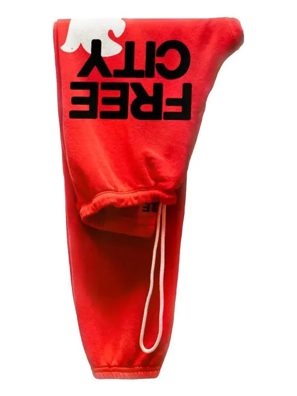 FREECITY Logo Track Pants - Red