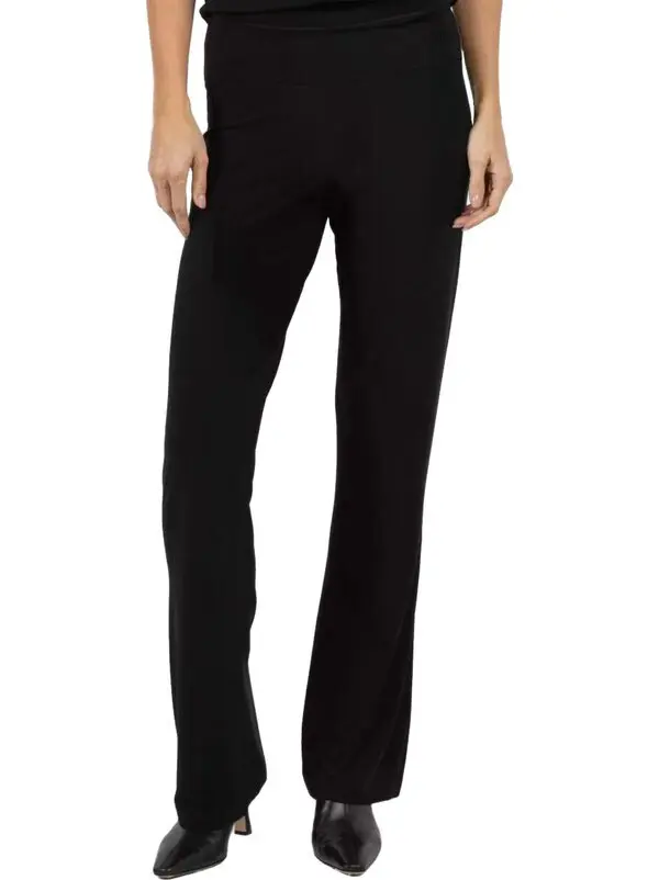 Norma Kamali Boot-cut Trousers - Black