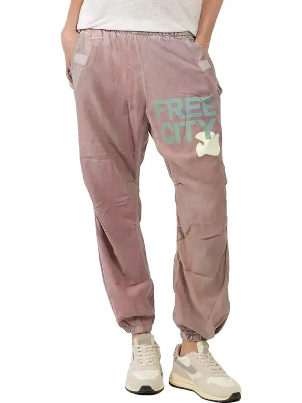 FREECITY Logo-detail Track Pants - Purple