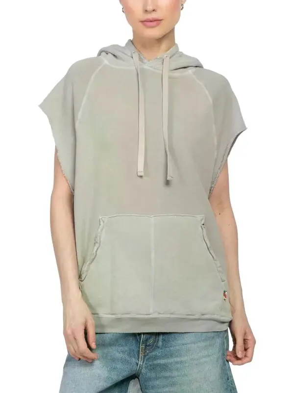 FREECITY Artist Wanted Hooded Short-sleeves Hoodie - Grey