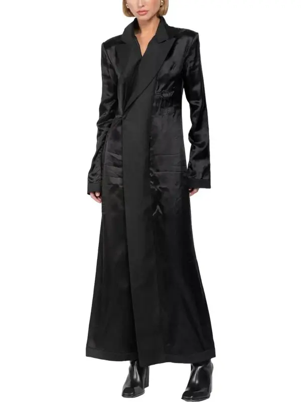 MAISON MARGIELA Peak-lapel Maxi Dress - Black