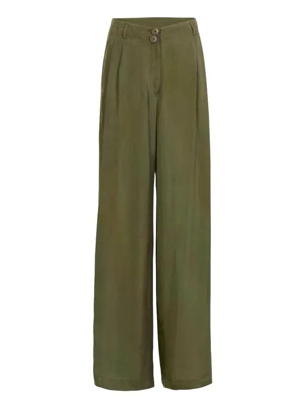 Silvia Tcherassi Opal Pleated Trousers - Green