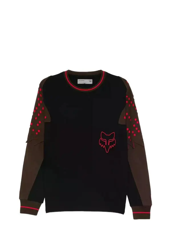 KIKO KOSTADINOV Perforated Long-sleeve Sweatshirt - Black