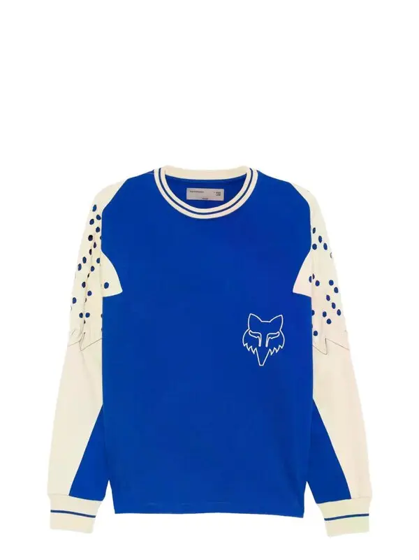 KIKO KOSTADINOV Perforated Long-sleeve Sweatshirt - Blue