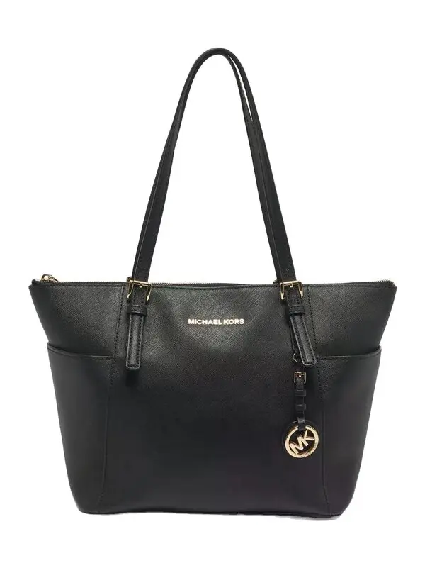 Michael Kors East West Leather Shoulder Bag - Black