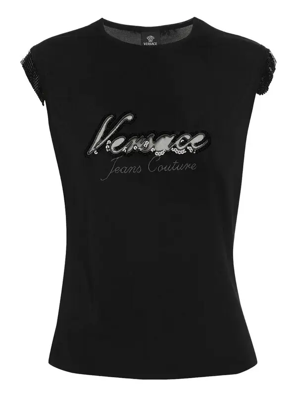 Versace Sequin T-shirt - Black