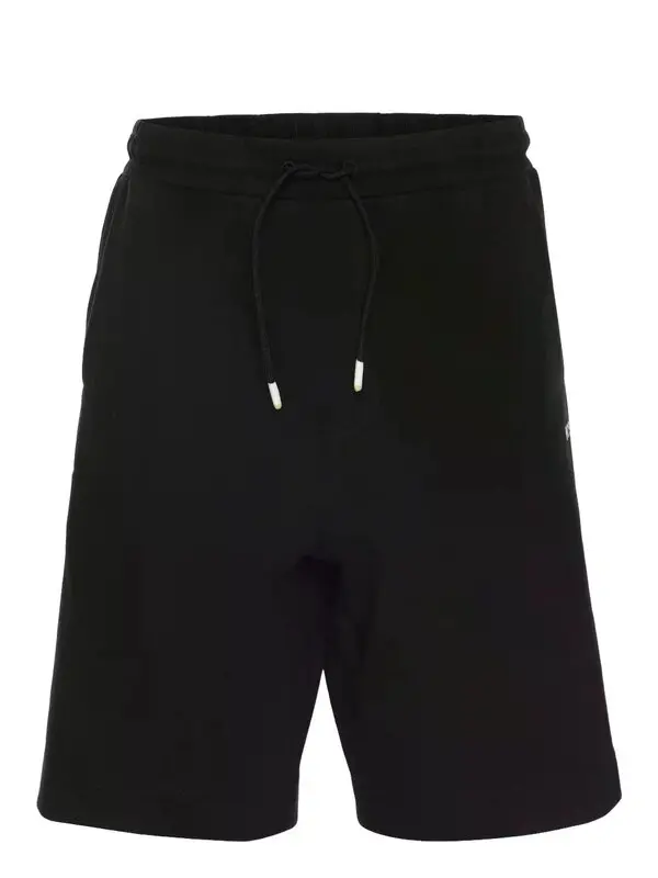 BOSS Logo-embroidered Jersey Shorts - Black