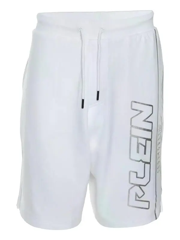 PLEIN SPORT Logo-print Track Shorts - White