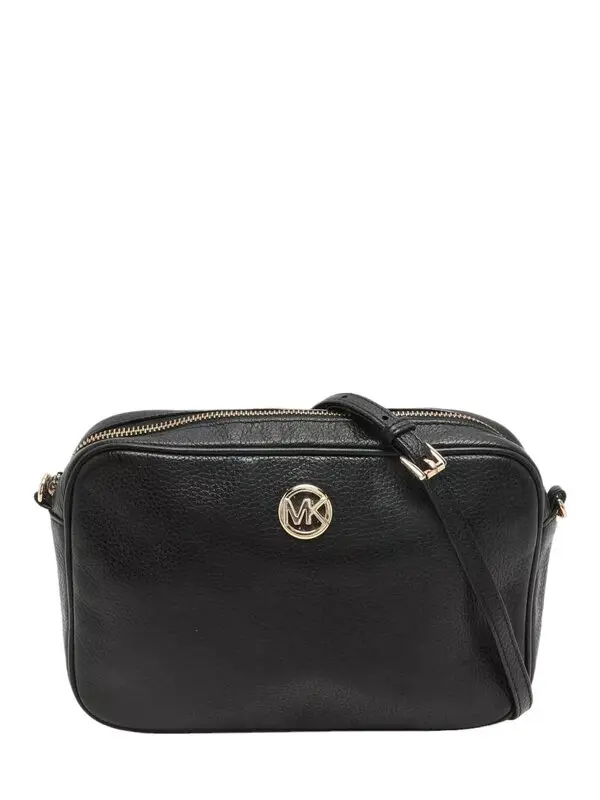 Michael Kors Logo-plaque Crossbody Bag - Black
