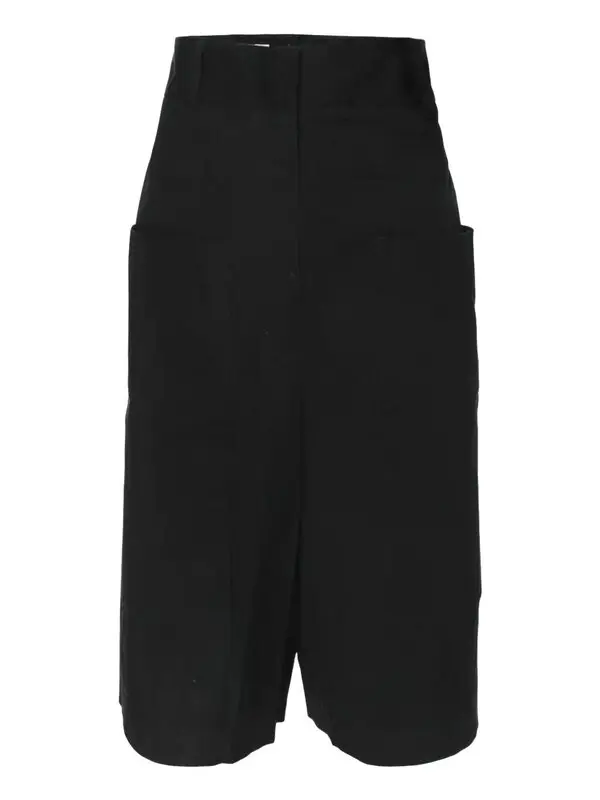 JIL SANDER Tailored Bermuda - Black