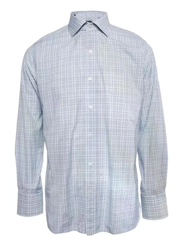 TOM FORD Pre-owned Tartan Cotton Shirt - Blue
