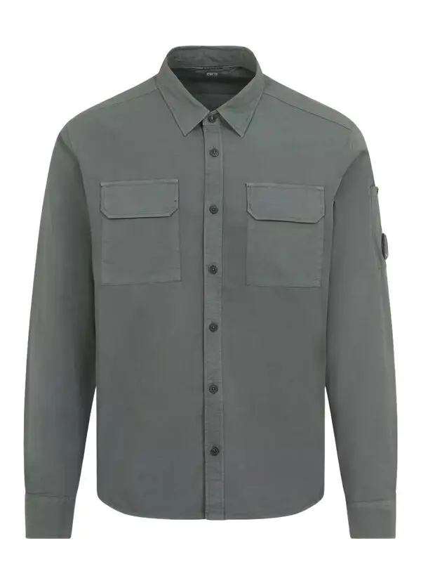 C.P. COMPANY Pocket Cotton Shirt - Grey
