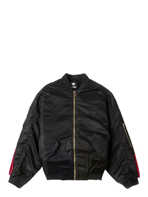 WILLY CHAVARRIA X Adidas Satin Bomber Jacket - Black