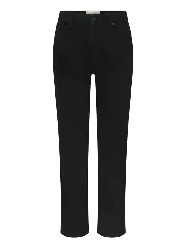 FRAME Button-fastening Straight Leg Jeans - Black