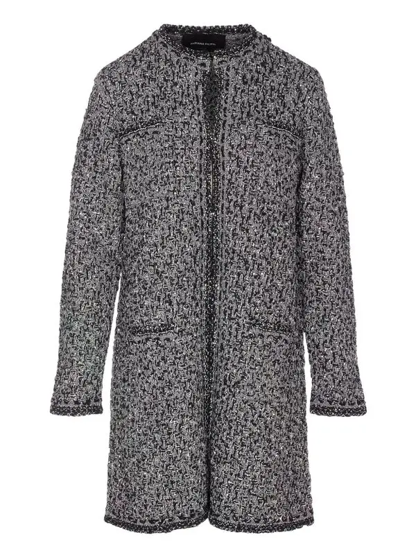 Fabiana Filippi Sequin Embellished Coat - Blue