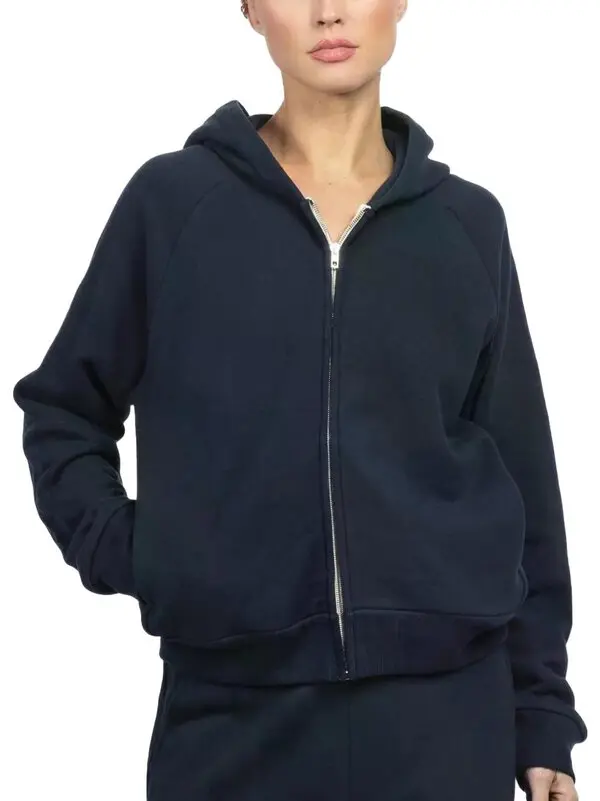 JAMIE HALLER Hooded Zip-up - Blue