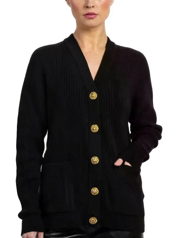 Balmain Buttoned Cardigan - Black