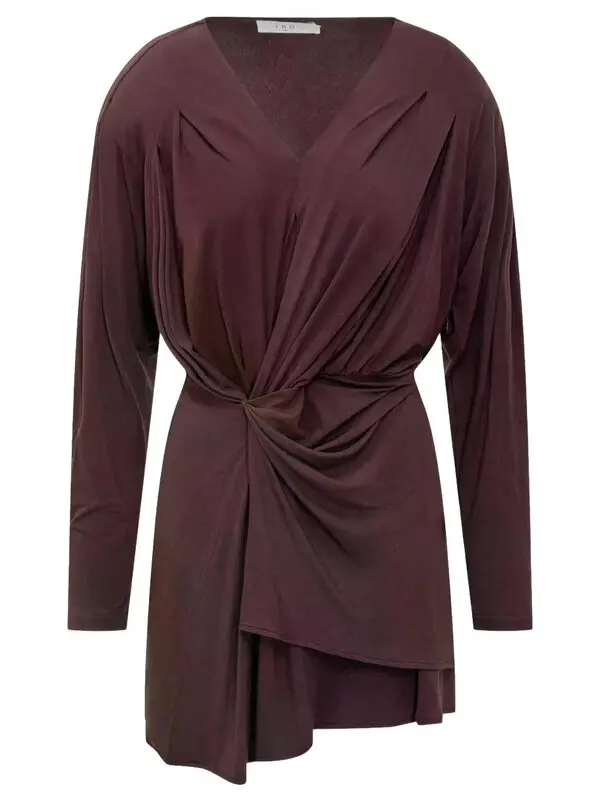 IRO PARIS Draped Knotted Dress - Purple