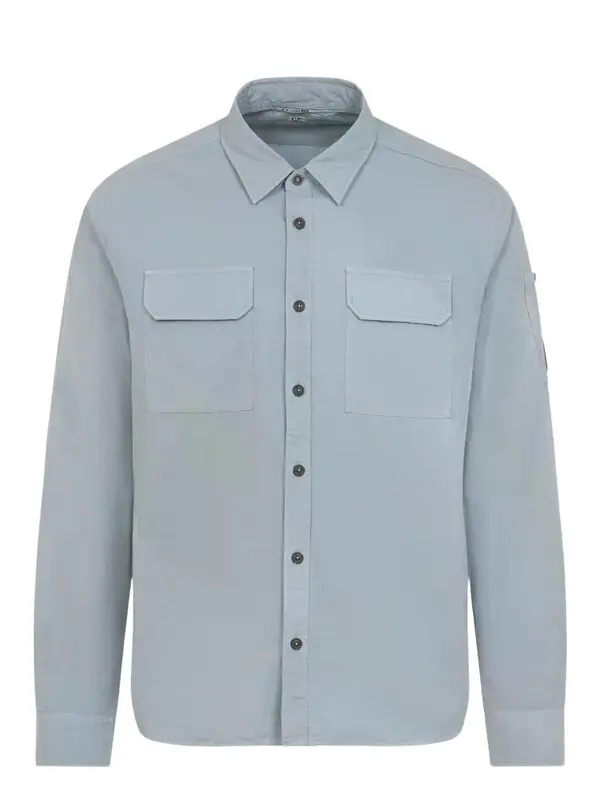 C.P. COMPANY Pocket Button Shirt - Blue