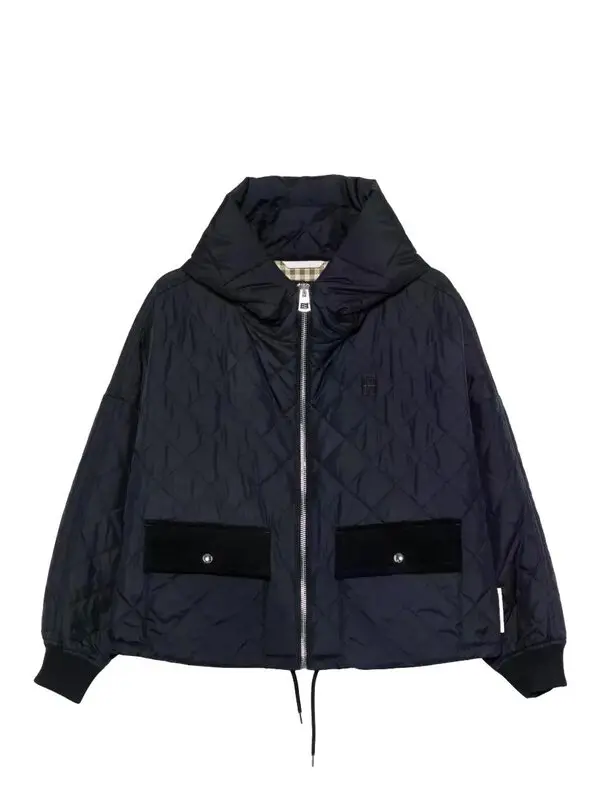 Marc O'polo Quilted Hooded Jacket - Blue