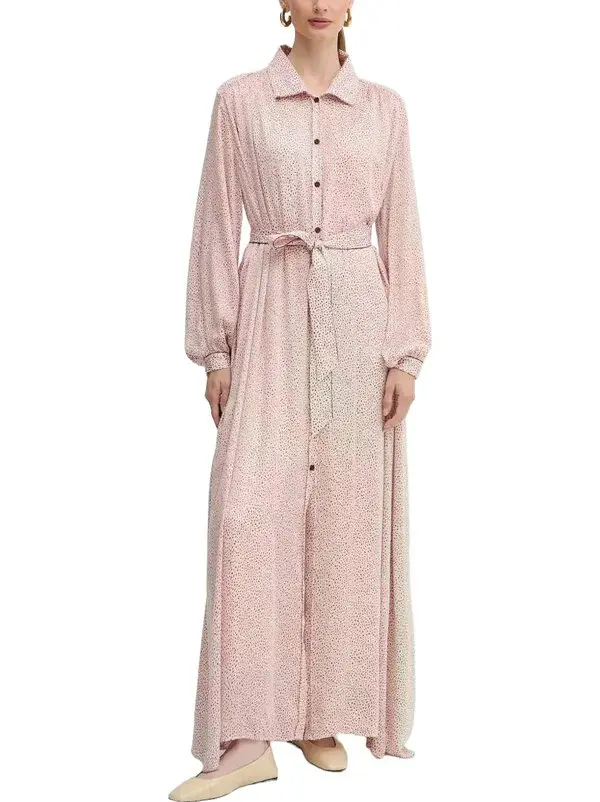 FORTE_FORTE Button-fastening Maxi Dress - Pink