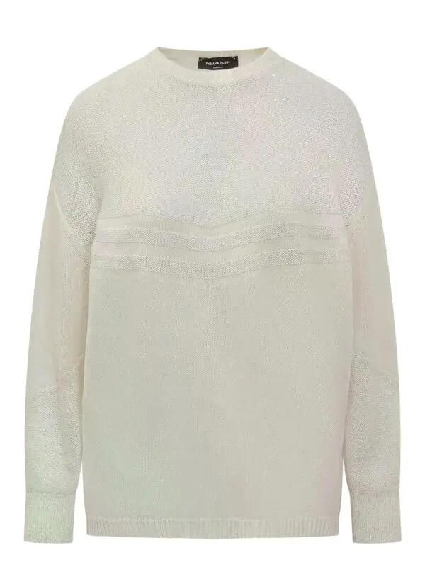 Fabiana Filippi Sequined Sweater - Neutrals