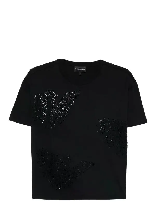 Emporio Armani Embellished T-shirt - Black