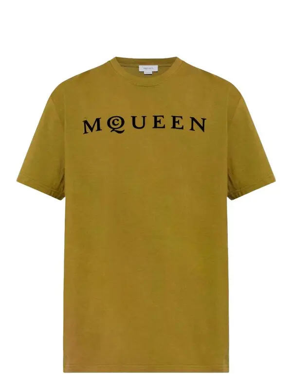 Alexander McQueen Logo-print T-shirt - Brown