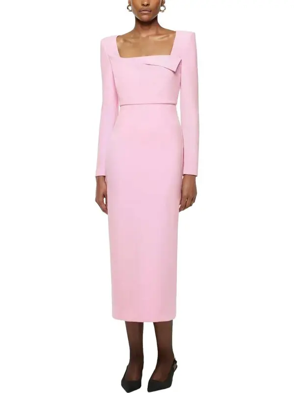 Roland Mouret Origami Midi Dress - Pink
