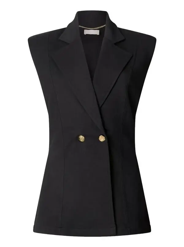 Liu Jo Double-breasted Waistcoat - Black