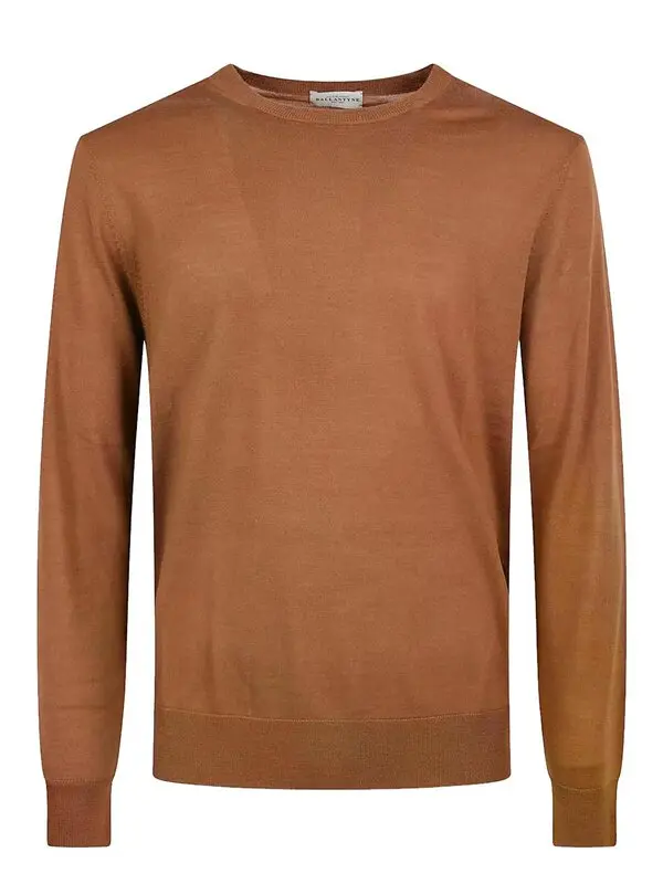 BALLANTYNE Crew Neck Sweater - Brown